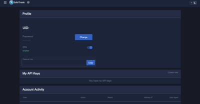 How to create a SafeTrade wallet – step by step tutorial