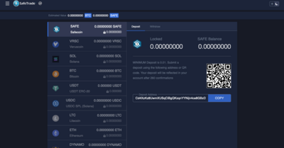 How to create a SafeTrade wallet – step by step tutorial