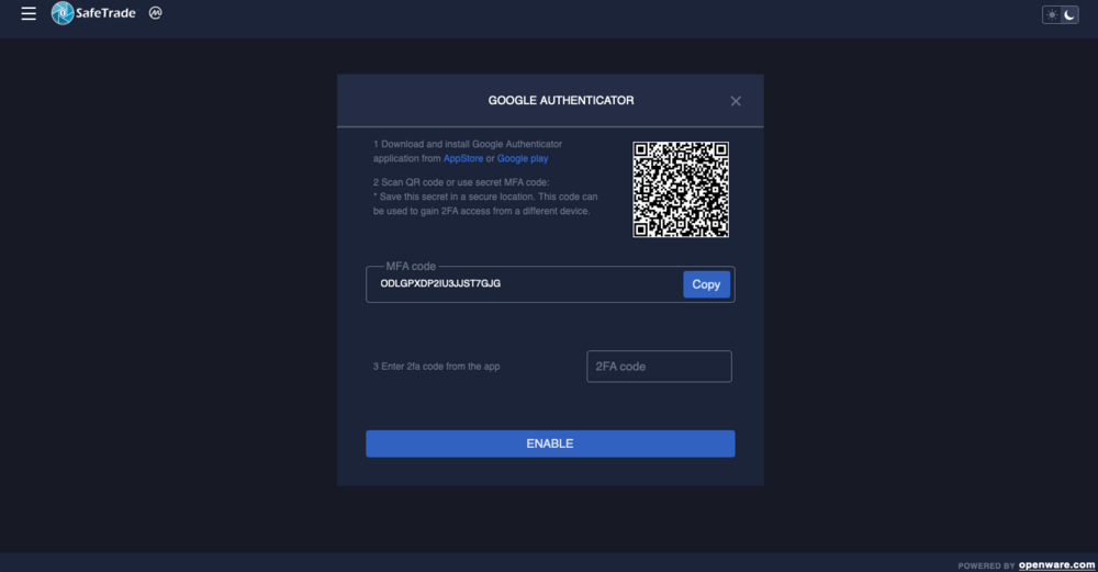 How to create a SafeTrade wallet – step by step tutorial